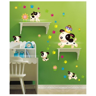 Lovely Spotty Dog Wall Sticker | Vinyl Wall Art Stickers by ...